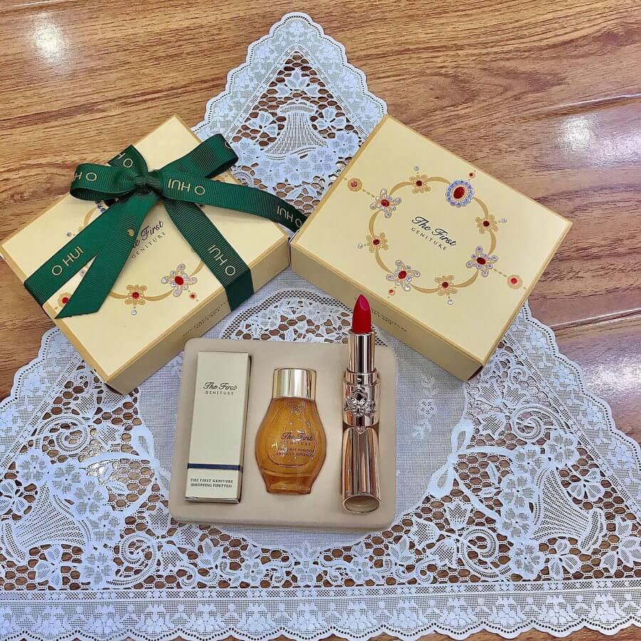Set tinh chất vàng Ohui The First tặng son The First Mini - OHUI VIETNAM