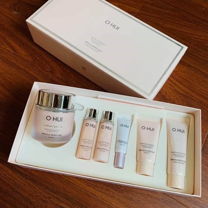 Set kem dưỡng ẩm Ohui hồng Miracle Moisture Cream 60ml - OHUI VIETNAM