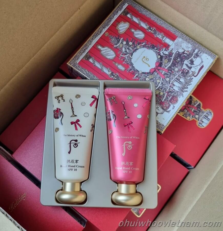 Set Kem Dưỡng Da Tay WHOO Royal Hand Cream Limited Edition