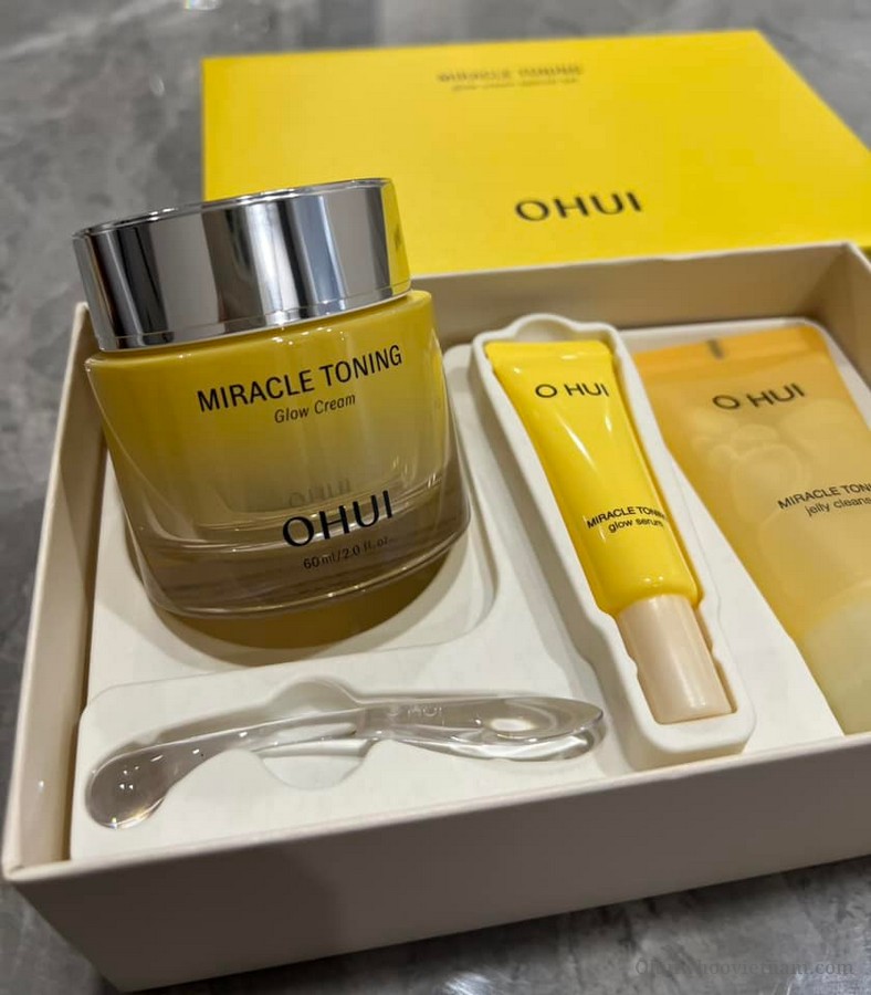 Bộ Dưỡng Ohui Miracle Toning Glow Cream Special Set - OHUI VIETNAM